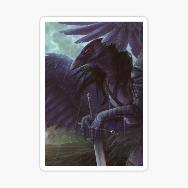 "Morrigane" Sticker for Sale by Sturmschwinge | Redbubble