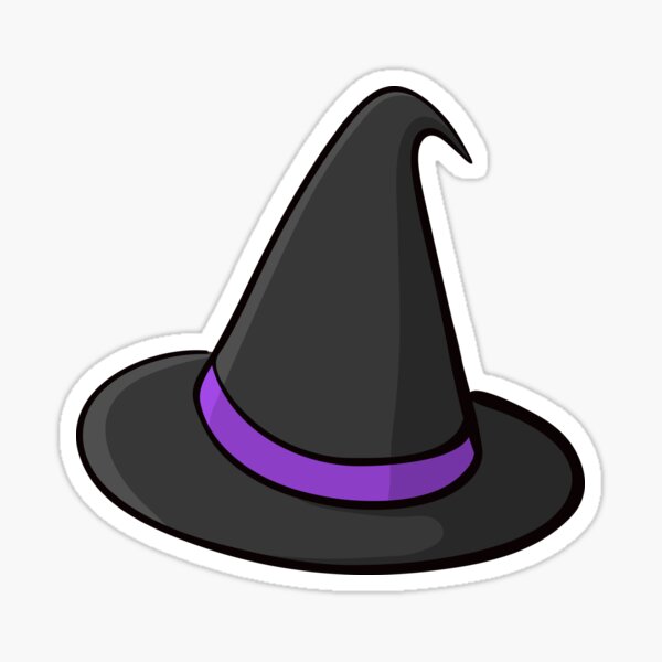 "Witch hat sticker" Sticker for Sale by Mhea | Redbubble