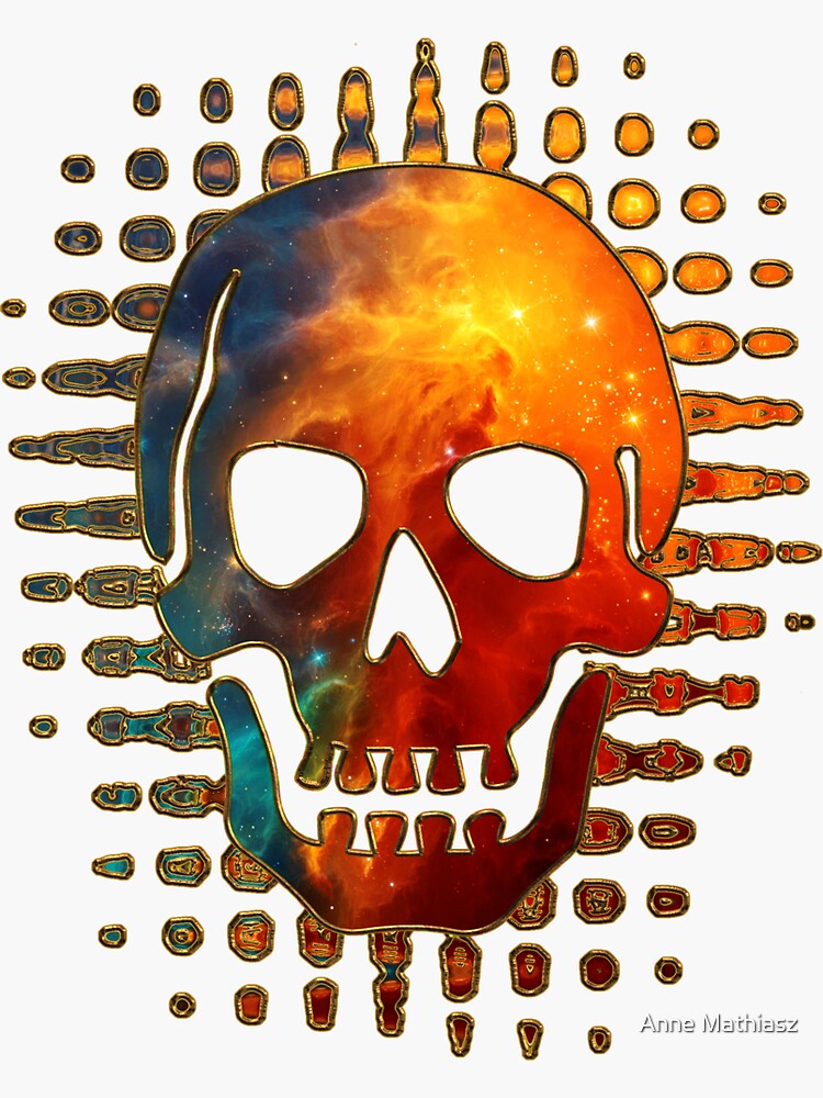 "Skull, Space Pirate, Cosmos, Galaxy, Universe" Sticker for Sale by ...