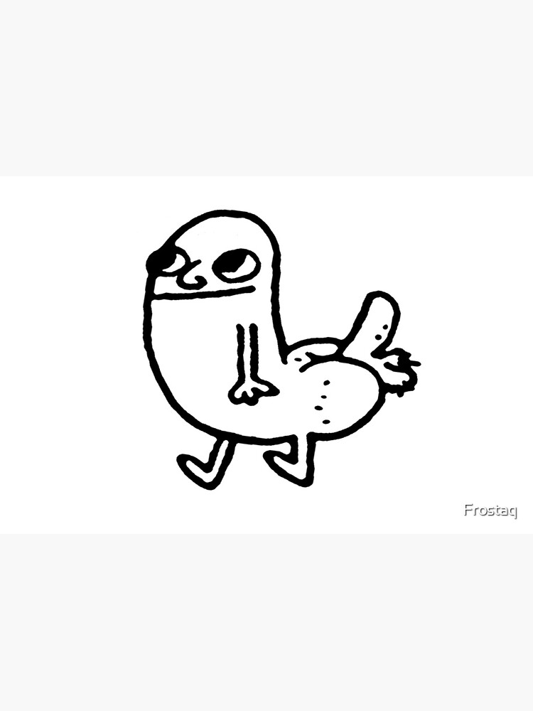"Dickbutt " Sticker for Sale by Frostaq | Redbubble