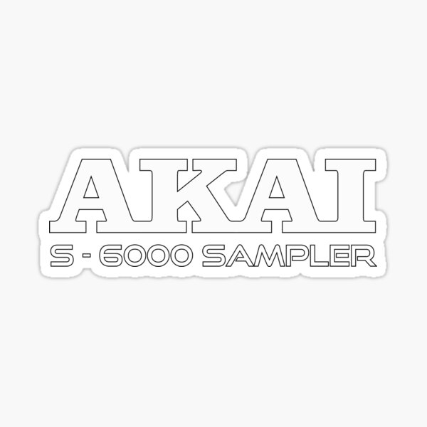 "Akai S-6000 Sampler " Sticker for Sale by yober | Redbubble