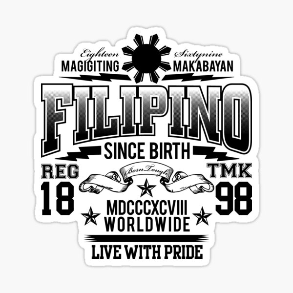 "FILIPINO" Sticker by freeagent08 | Redbubble