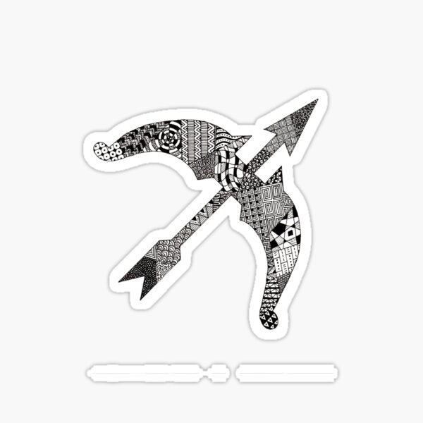 "Zentangle Bow" Sticker for Sale by eazypeazy | Redbubble