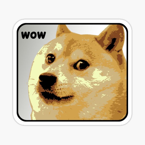 "Doge" Sticker by davidicon | Redbubble