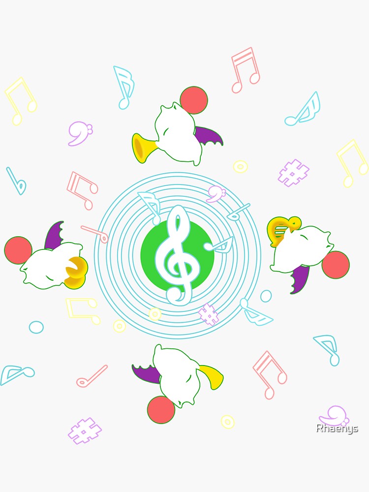 "Moogle - Final Fantasy" Sticker by Rhaenys | Redbubble