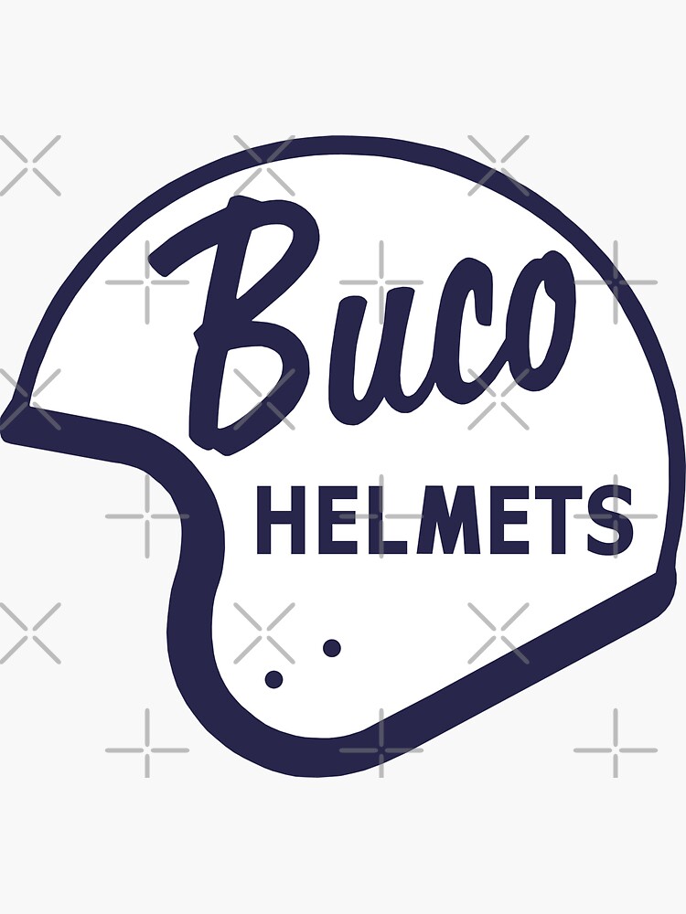 "Buco Helmets" Sticker for Sale by TheScrambler | Redbubble