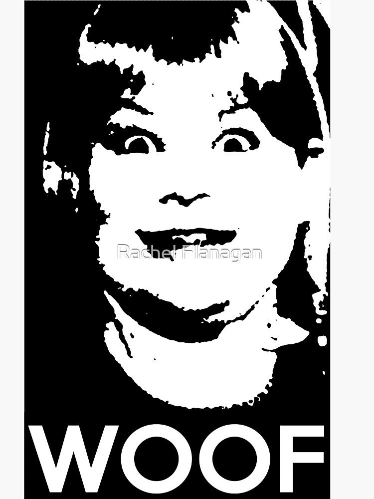 "Buzz Your Girlfriend - WOOF!" Sticker for Sale by chilleff | Redbubble