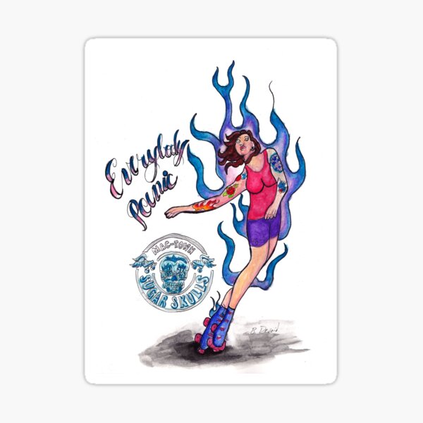 "Everybody Panic" Sticker for Sale by brandydevoid | Redbubble