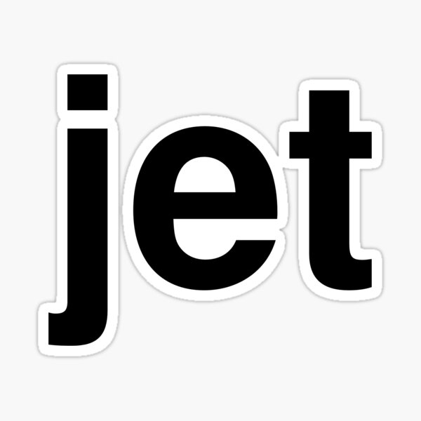 "jet" Sticker by ninov94 | Redbubble