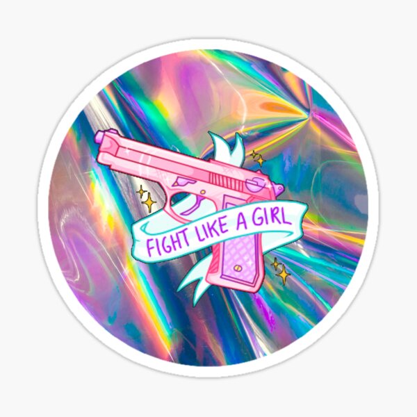 Cute Fight Like A Girl Stickers | Redbubble