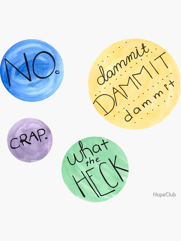 "Dammit Dave Pack" Sticker for Sale by NopeClub | Redbubble
