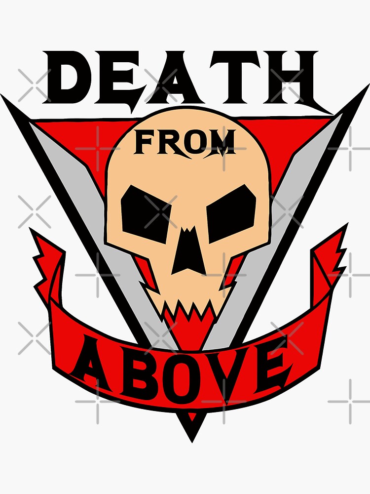 "Death from above" Sticker for Sale by edcarj82 | Redbubble