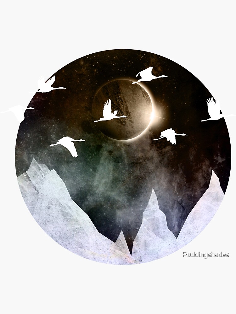 "Fly High" Sticker for Sale by Puddingshades | Redbubble