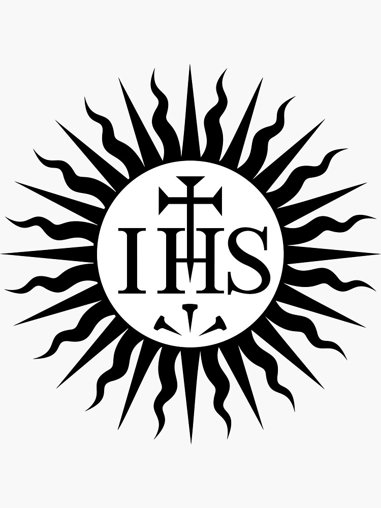 "Society of Jesus Logo (Jesuits)" Sticker for Sale by abbeyz71 | Redbubble