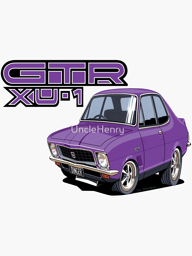 "Holden LJ XU1 GTR Torana, Dinger car toon" Sticker for Sale by ...