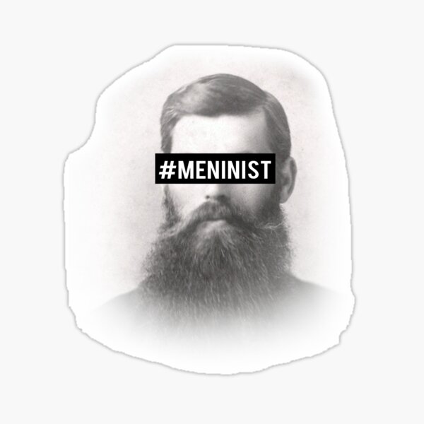 "#Meninist" Sticker by Poyo | Redbubble