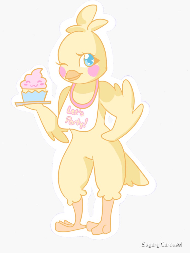 "Toy chica" Sticker by catpunks | Redbubble