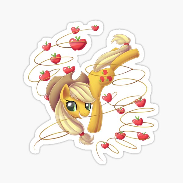 "Applejack Sticker" Sticker for Sale by Alidythera | Redbubble