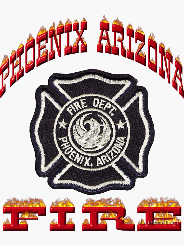 "Phoenix Fire Department" Sticker for Sale by lawrencebaird | Redbubble