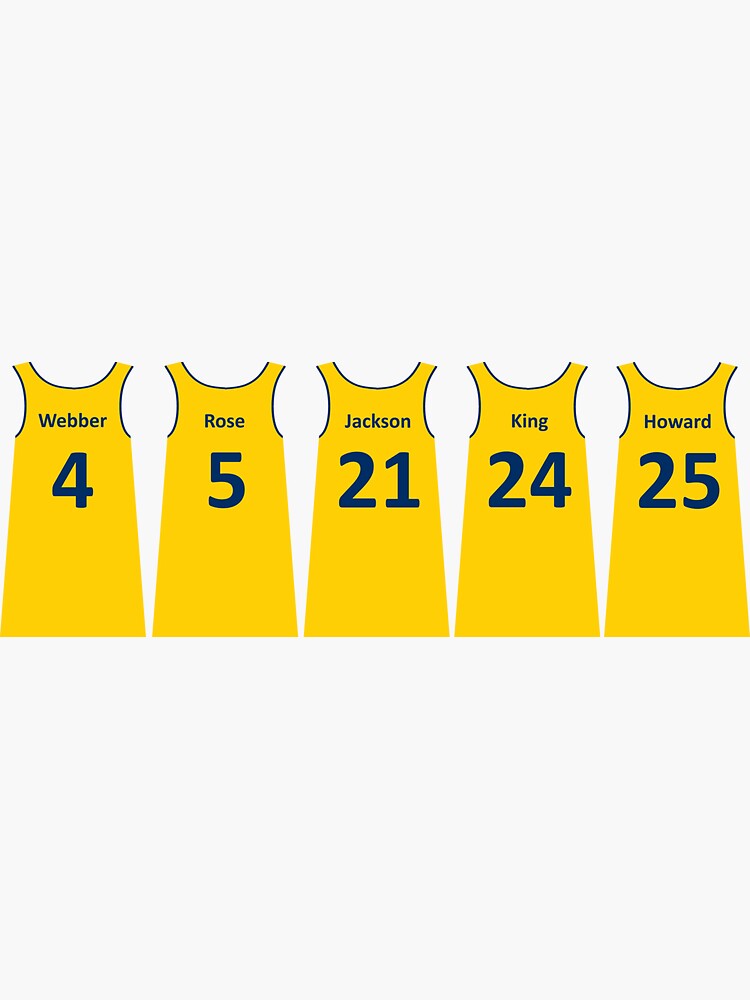 "Fab Five" Sticker for Sale by hergie10 | Redbubble