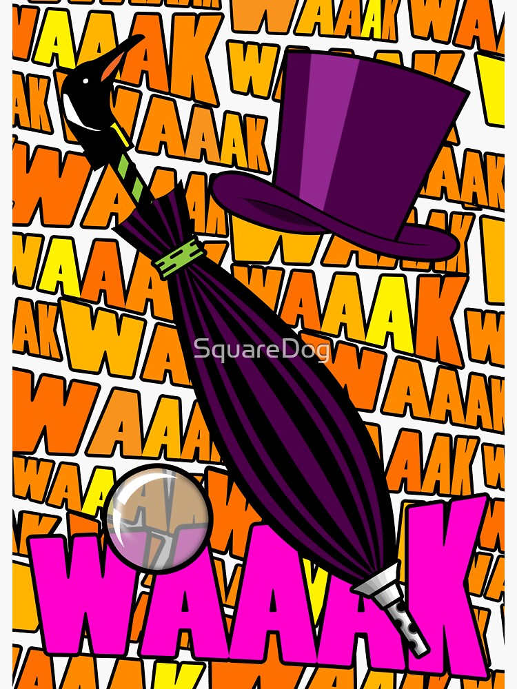 "WAAAK WAAK WAK" Sticker for Sale by SquareDog | Redbubble