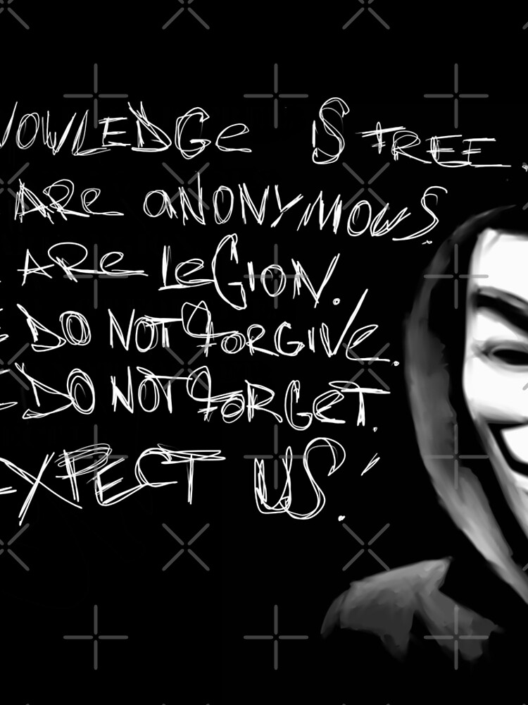 "Anonymer Hacker-Slogan Hacktivismus" Leggings von KingZel | Redbubble