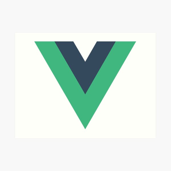 "Vue Js Logo" Art Print for Sale by MelisaRedondo | Redbubble
