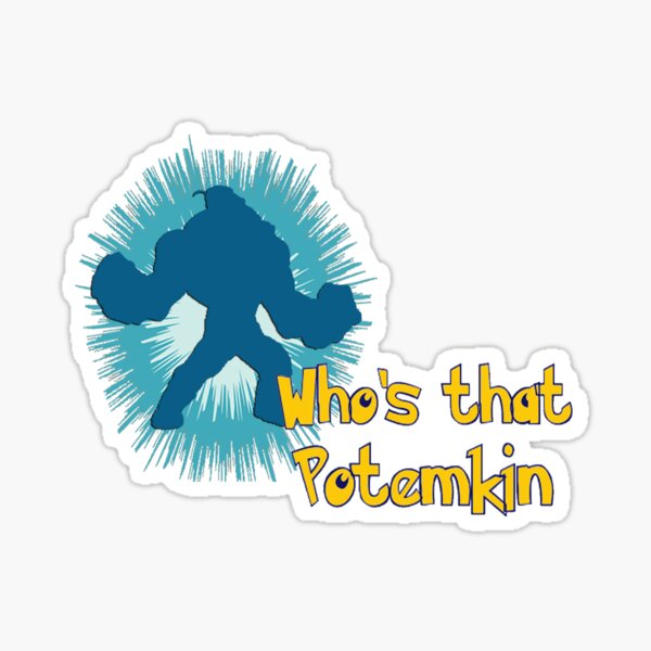"Who's that Potemkin?" Sticker for Sale by MammothMixups | Redbubble