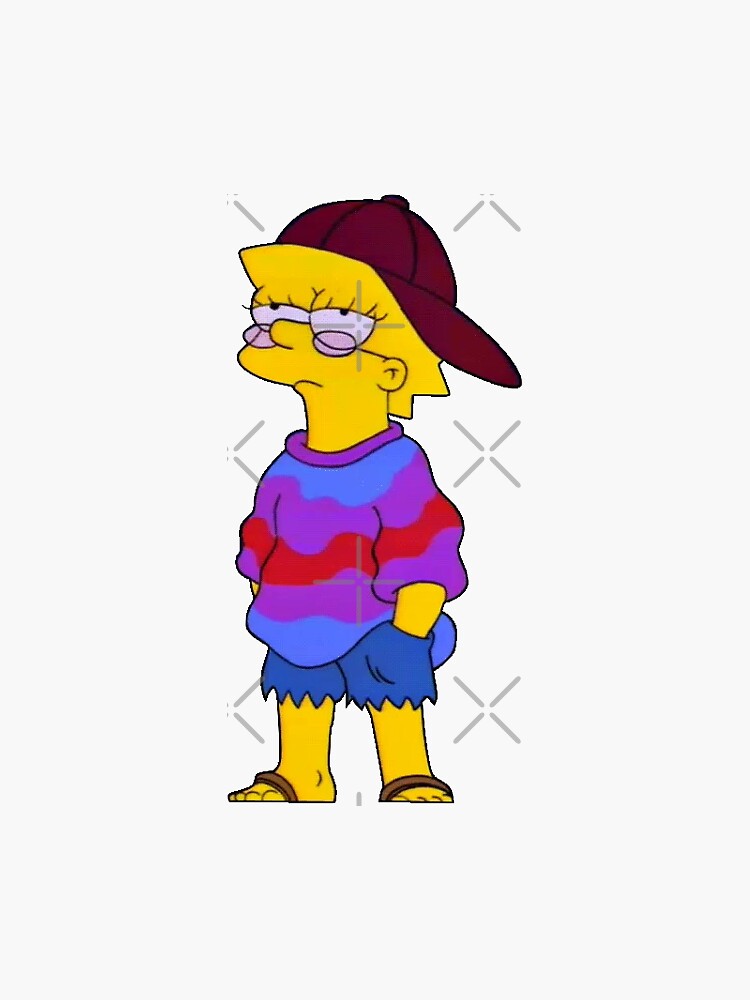 "Hippy Lisa" Sticker for Sale by keely-clarke | Redbubble