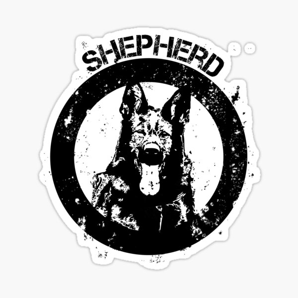 "GSD - Shepherd" Sticker for Sale by Abbysinthe | Redbubble