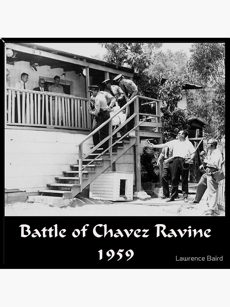 "Battle of Chavez Ravine" Sticker for Sale by lawrencebaird | Redbubble
