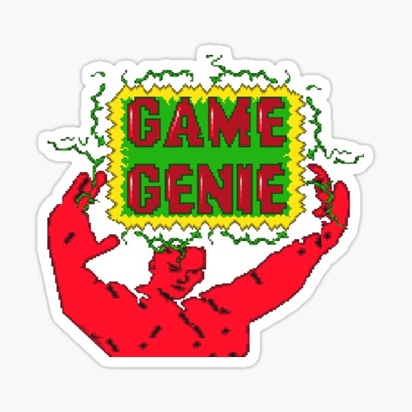 "Game Genie" Sticker for Sale by SuperGameMega | Redbubble