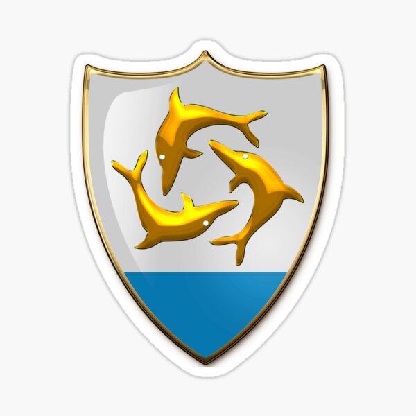"Anguilla - Coat of Arms " Sticker by Captain7 | Redbubble