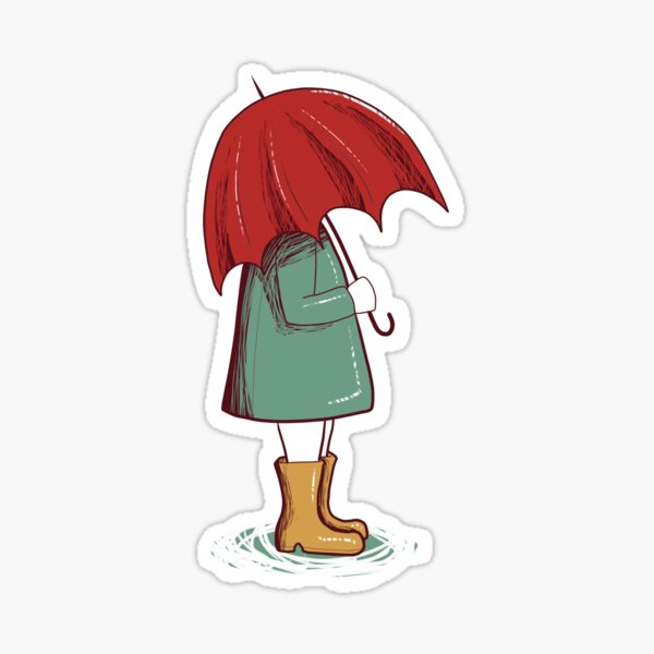 "Umbrella" Sticker for Sale by nelly-belly | Redbubble