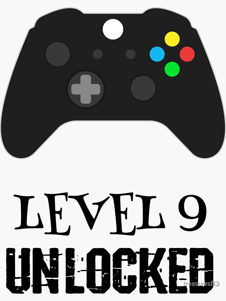 " Birthday Celebration Level 9 Unlocked, Video-Game Gaming Controller ...