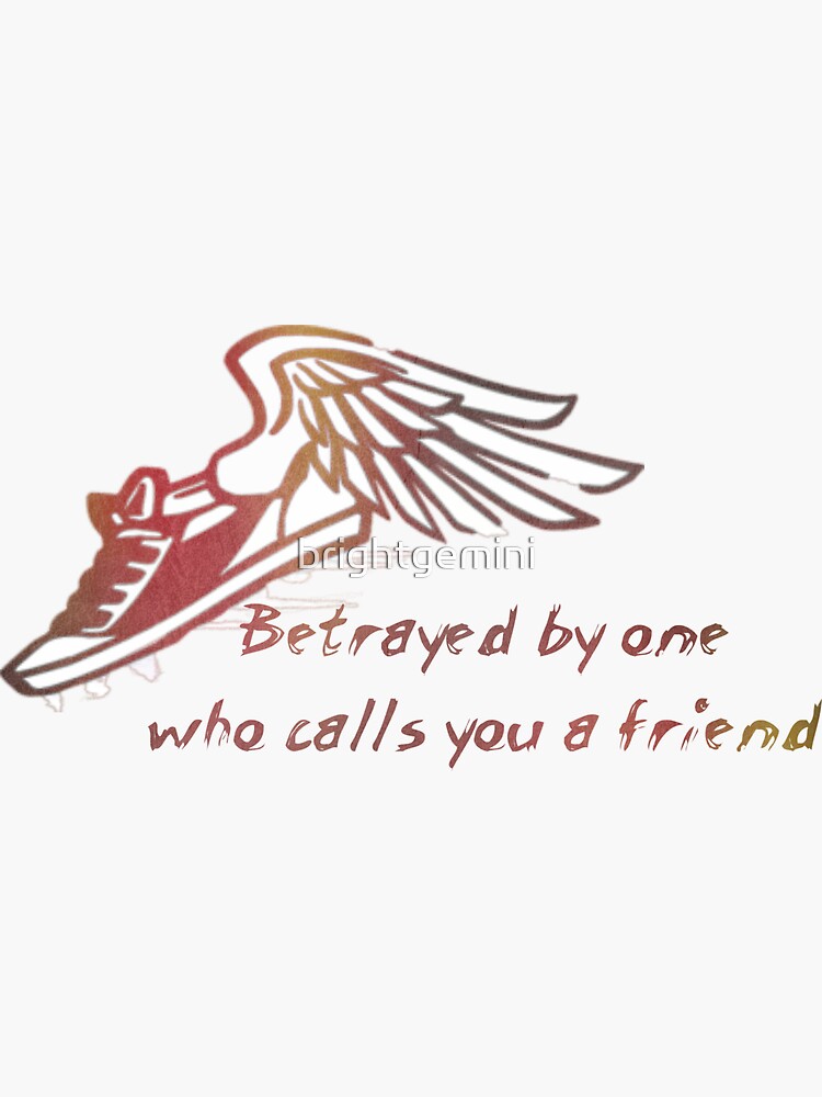 "Betrayal" Sticker for Sale by brightgemini | Redbubble