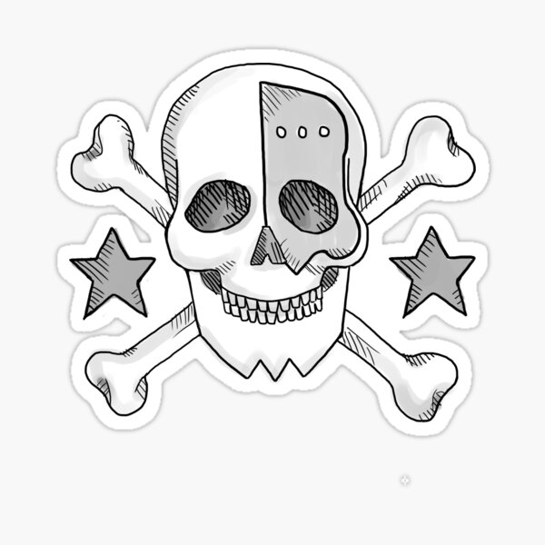 "Franky Jolly Roger" Sticker for Sale by tinyforests | Redbubble