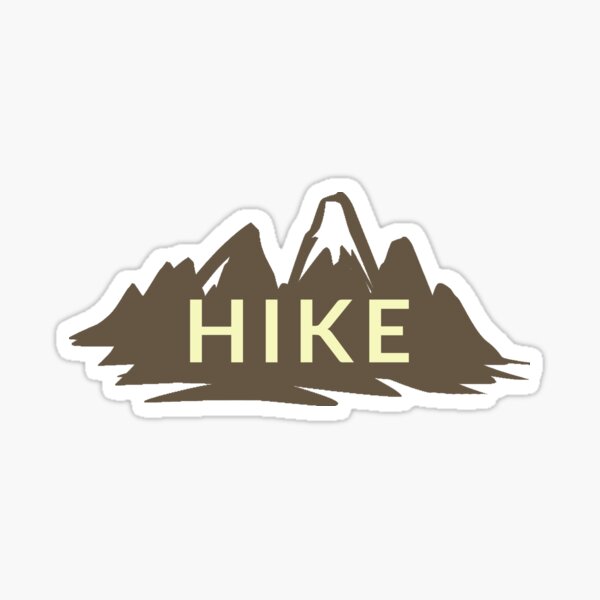"Hike" Sticker for Sale by SportsT-Shirts | Redbubble