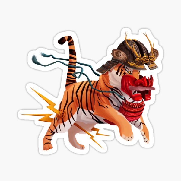 "Samurai Kiai" Sticker for Sale by tomagibo | Redbubble