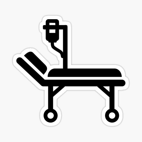 Hospital Bed Stickers | Redbubble