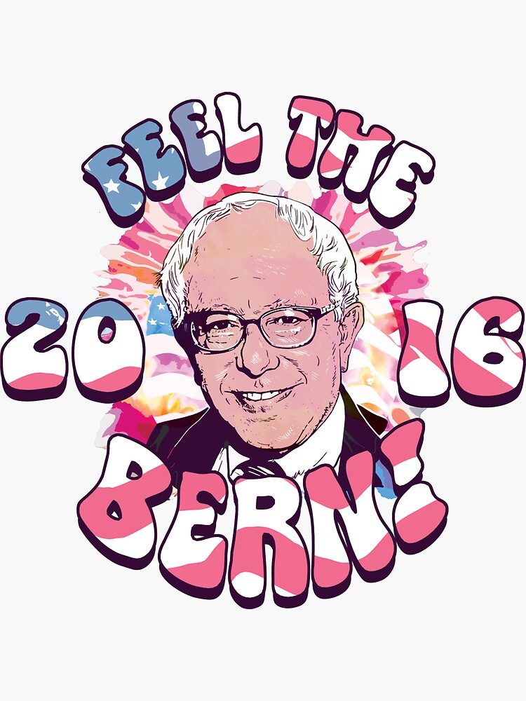 "Bernie Sanders Feel The Bern" Sticker for Sale by Election2016 | Redbubble