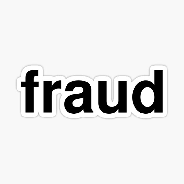 Fraud Stickers | Redbubble