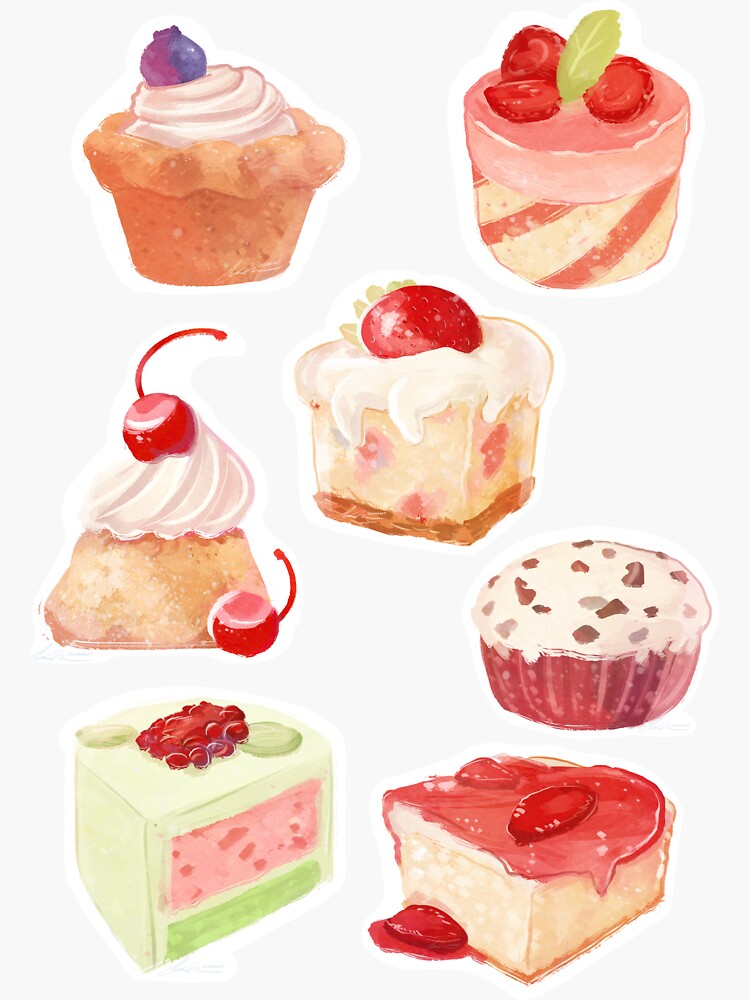 "Sweets Sticker Multi Pack" Sticker by zandraart | Redbubble