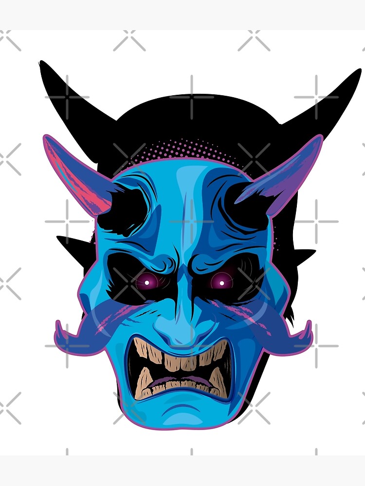 "Copia de oni mask, japanese ogre" Poster for Sale by Dirtdiver06 ...