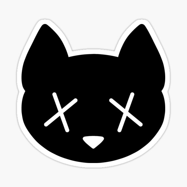 "Dead Cat Black" Sticker by DeliriumLina | Redbubble