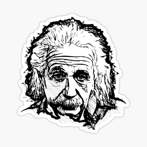 Albert Einstein Stickers | Redbubble