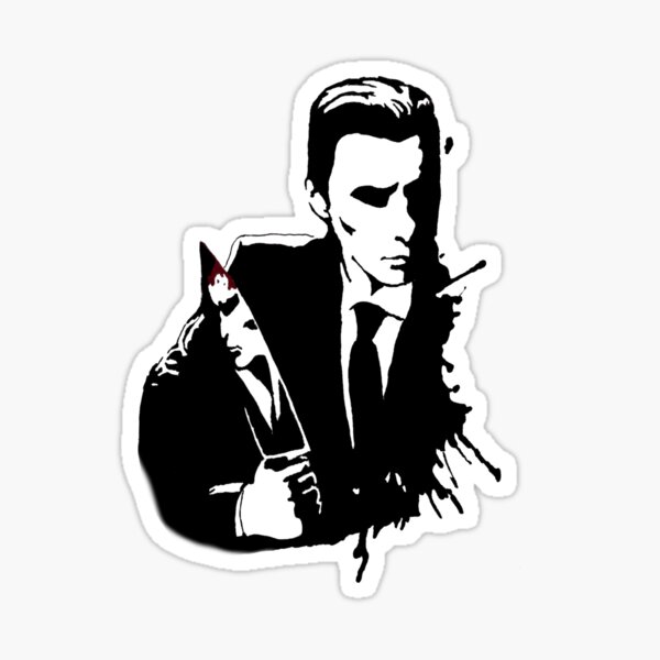 "American Psycho Spatter" Sticker for Sale by Colelicious | Redbubble