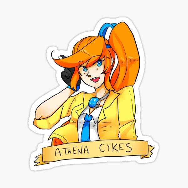 "Athena Cykes" Sticker for Sale by Reikiwie | Redbubble