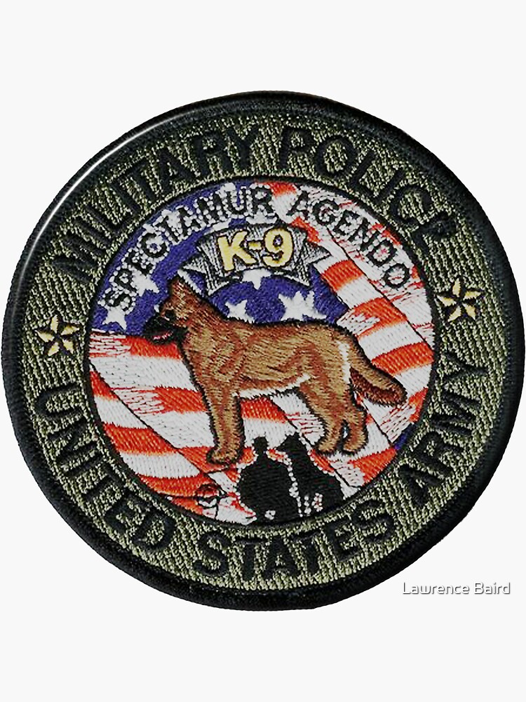 "Army MP K9" Sticker for Sale by Lawrence Baird | Redbubble