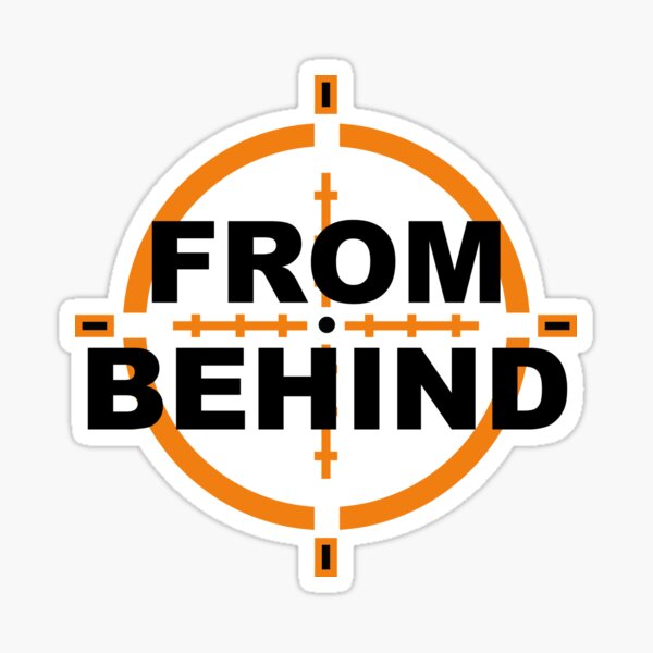 "From Behind" Sticker by craneone | Redbubble
